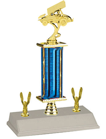 S3R Sprint Car Trophy, Single Column, Riser and Double Trim