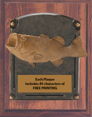 Legend of Fame Fish Plaque 54724 on Cherry Finish