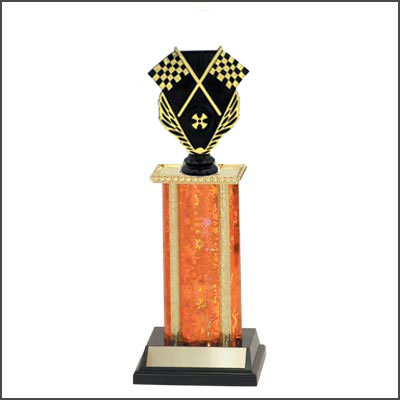 Rectangular Column Racing Trophies