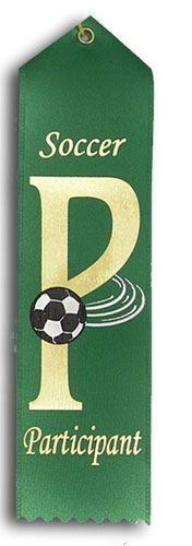Soccer Ribbons Pre-Printed and Fast Shipping