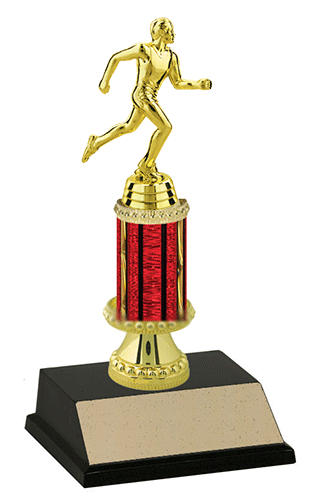 Track and Field Trophies R1R, Single Round Column