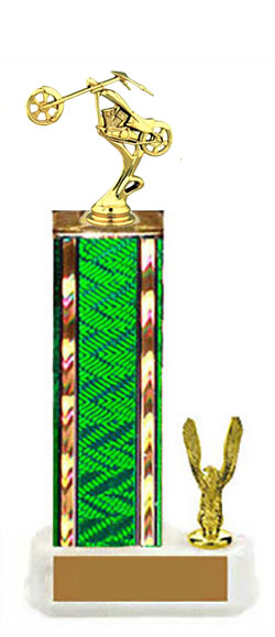 S2-655 SERIES Chopper Motorcycle Trophy with Single Column and Trim