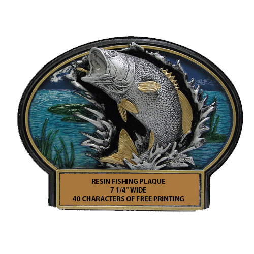 Burst Thru Bass Fishing Plaque BT790