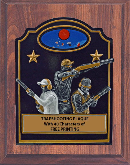 Team Shooting Plaque in Cherry Finish WTR766-CF810