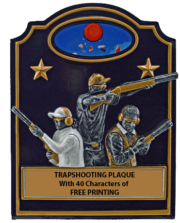 Trio Trap and Skeet Shooting Plaque