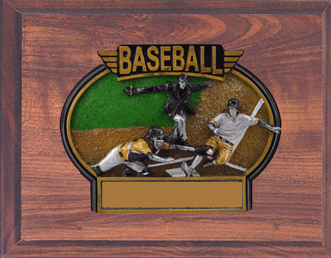 Safe at Home Baseball Plaque