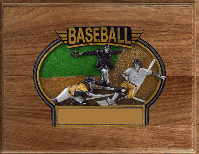 Safe at Home Baseball Plaque