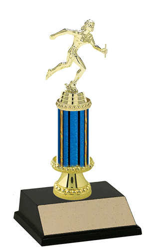 Track and Field Trophies R1R, Single Round Column