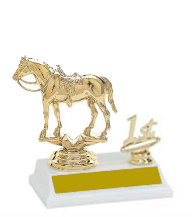 2BF Western Saddle Horse Trophy